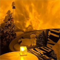 LED Water Ripple Lamp: Tranquil 16-Color Display | Remote Control