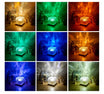 LED Water Ripple Lamp: Tranquil 16-Color Display | Remote Control